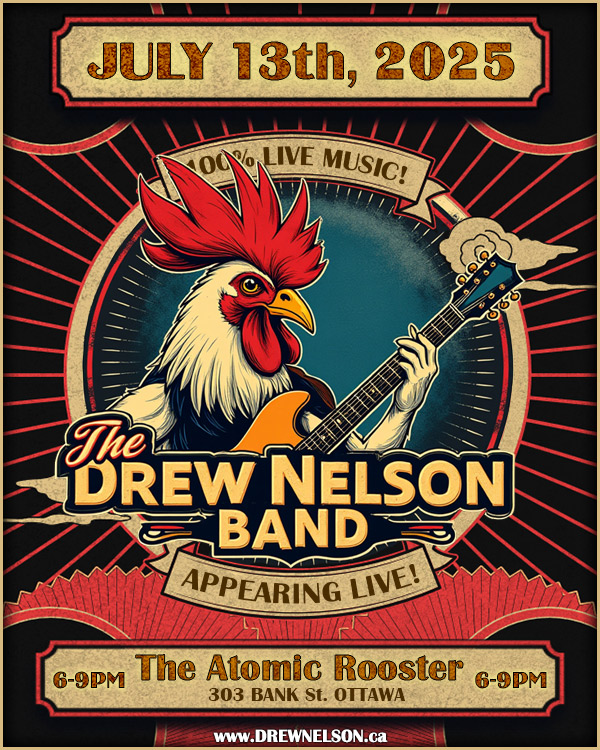 Drew Nelson Concert Poster for The Atomic Rooster July 13th, 2025 ...